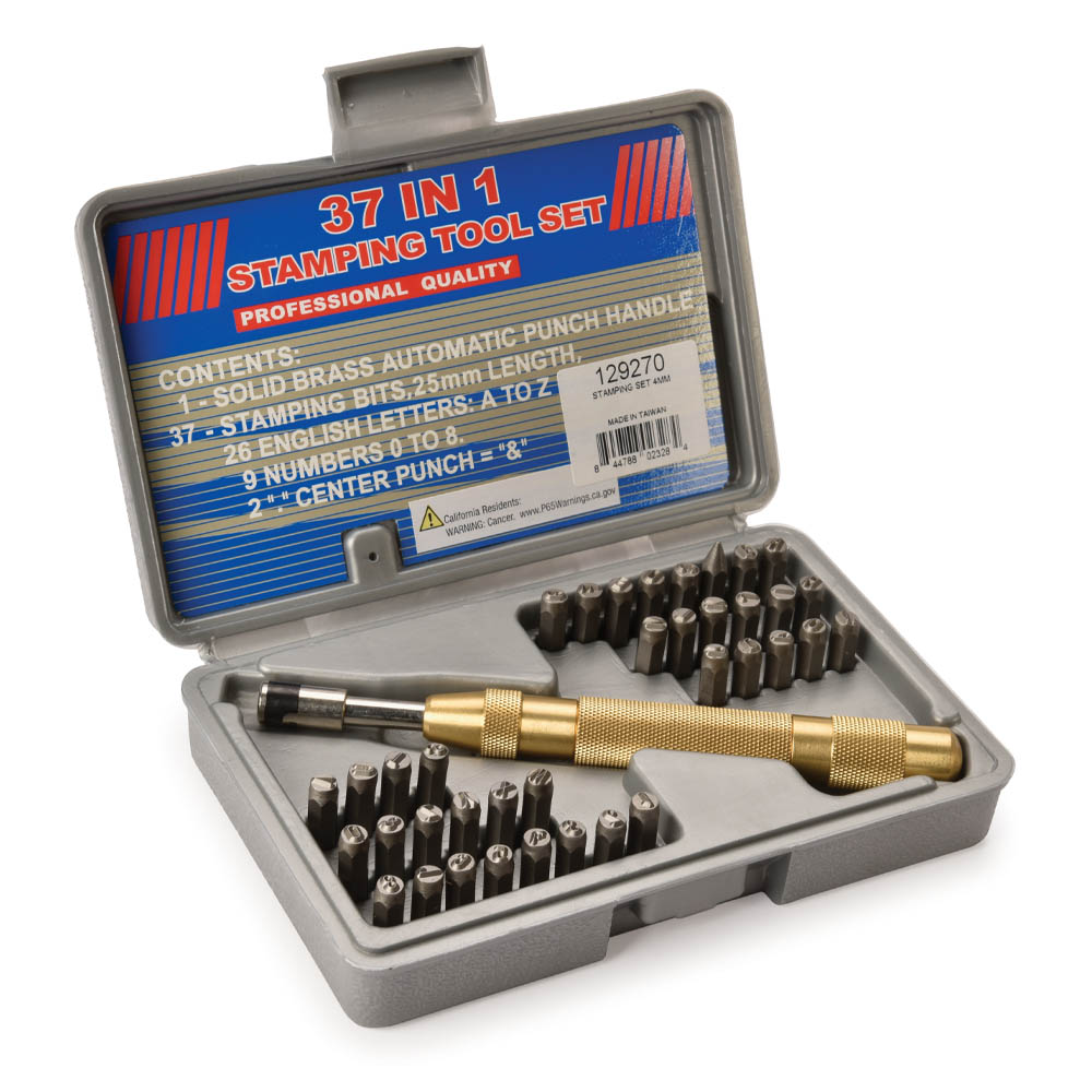 WoodRiver Spring Loaded Letter and Number Punch Set | Woodworking-News