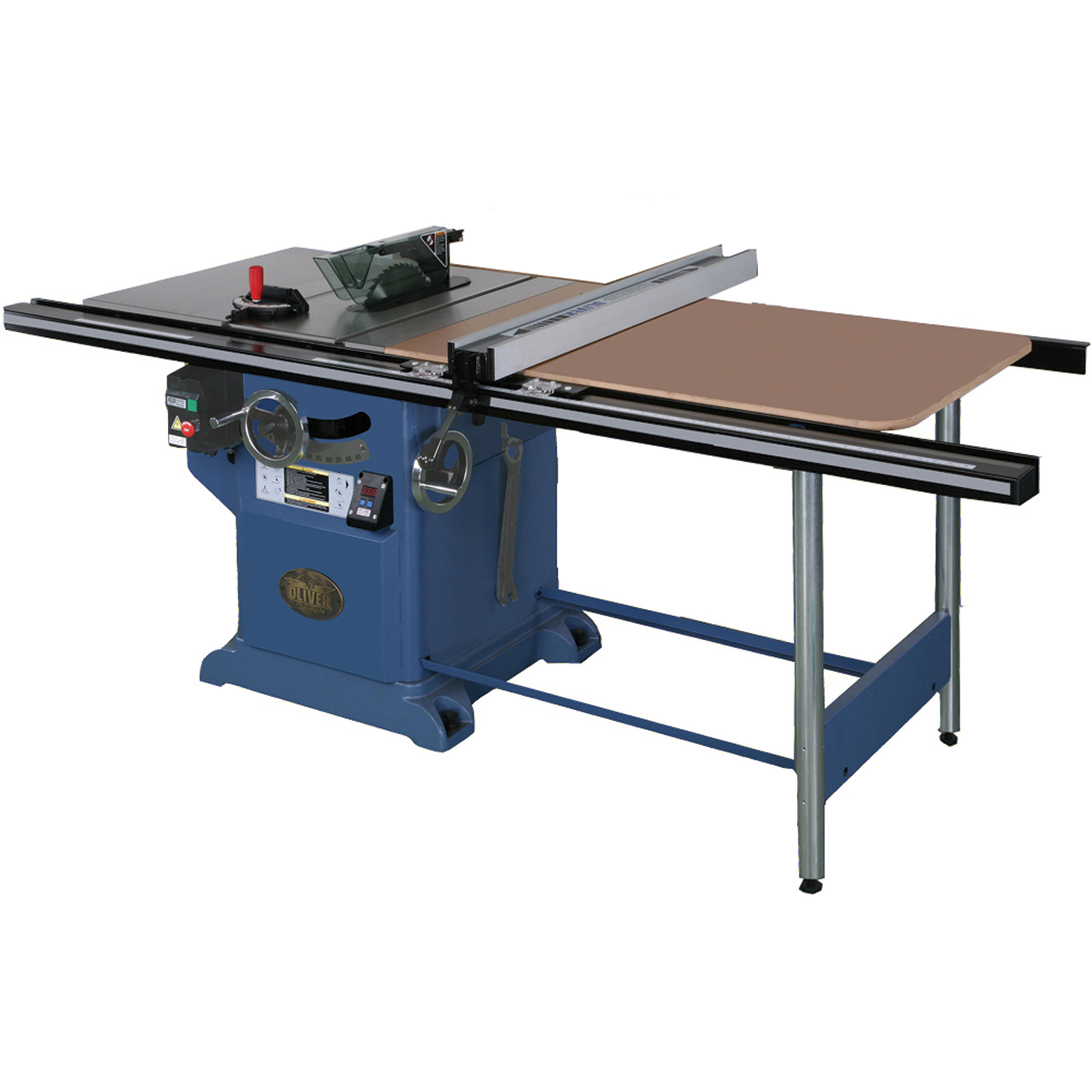 Oliver Machinery 12" Heavy Duty Table Saw - 7.5HP 3Ph with 52" Rail and ...