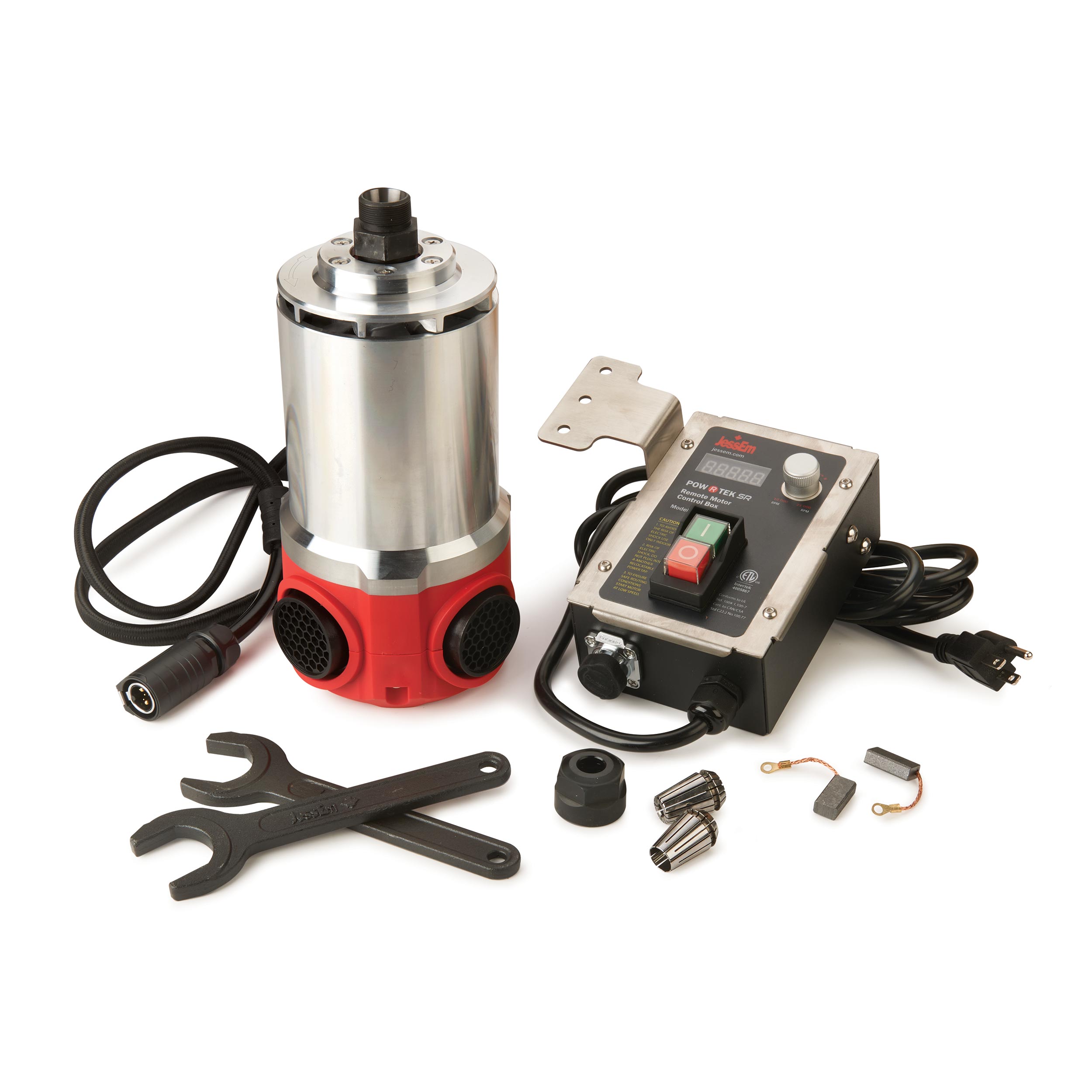 JessEm Pow-R-Tek SR Router Motor with Remote Switch | Woodworking-News