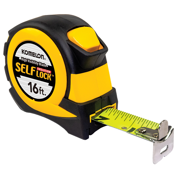 Woodworking Catalog | Komelon 16' Evolution Self Locking Tape Measure