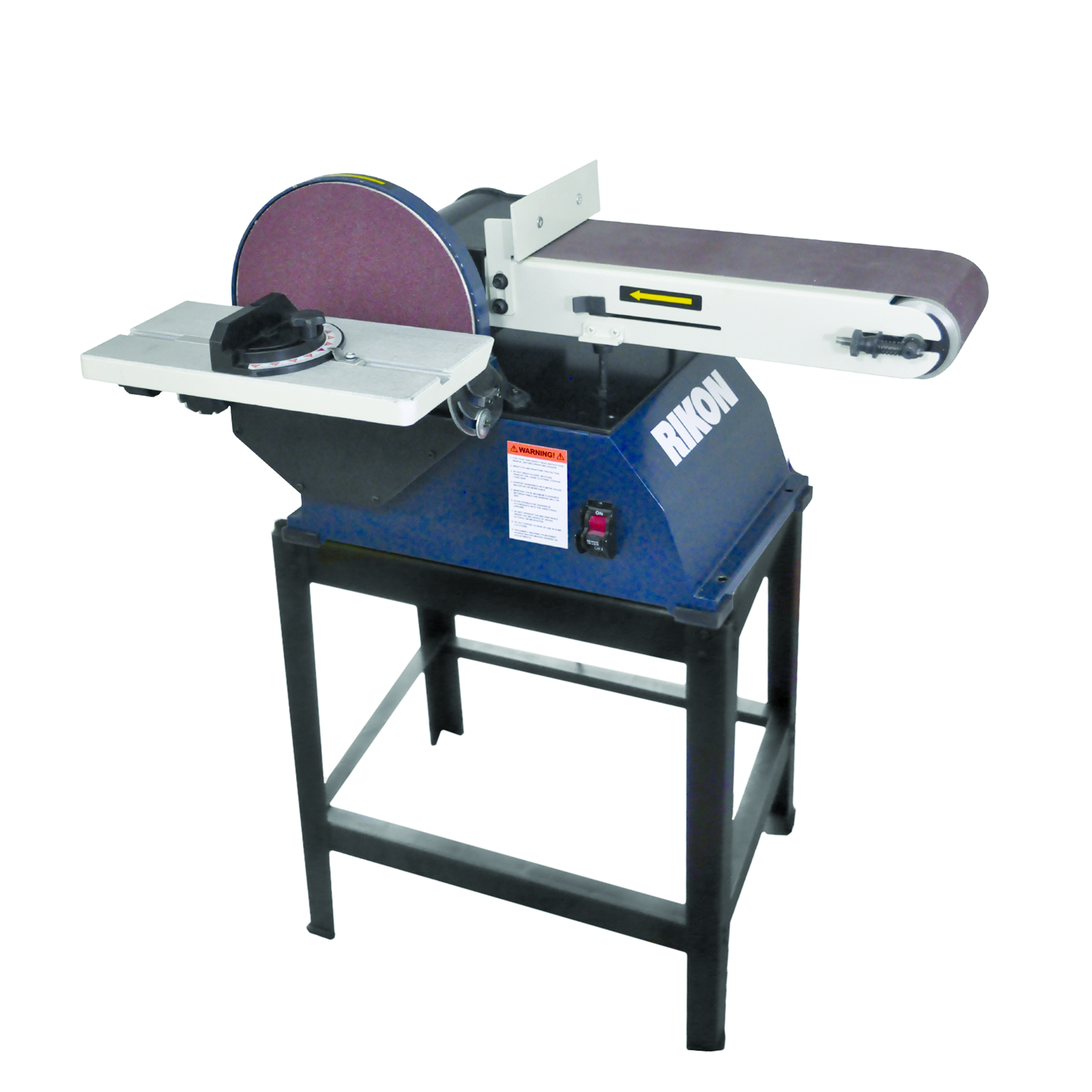 RIKON 6" x 48" Belt / 10" Disc Sander - 1 HP with Stand | Woodworking-News